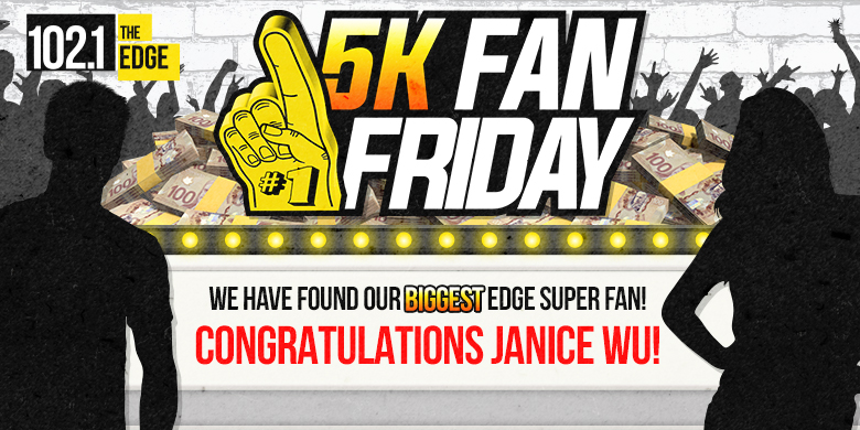 Our 5k Fan Friday Winner! | 102.1 the Edge