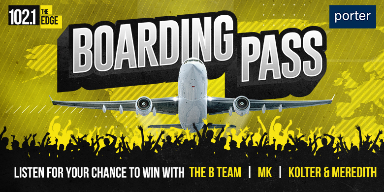 The Edge’s Boarding Pass: Flight 888 | 102.1 the Edge