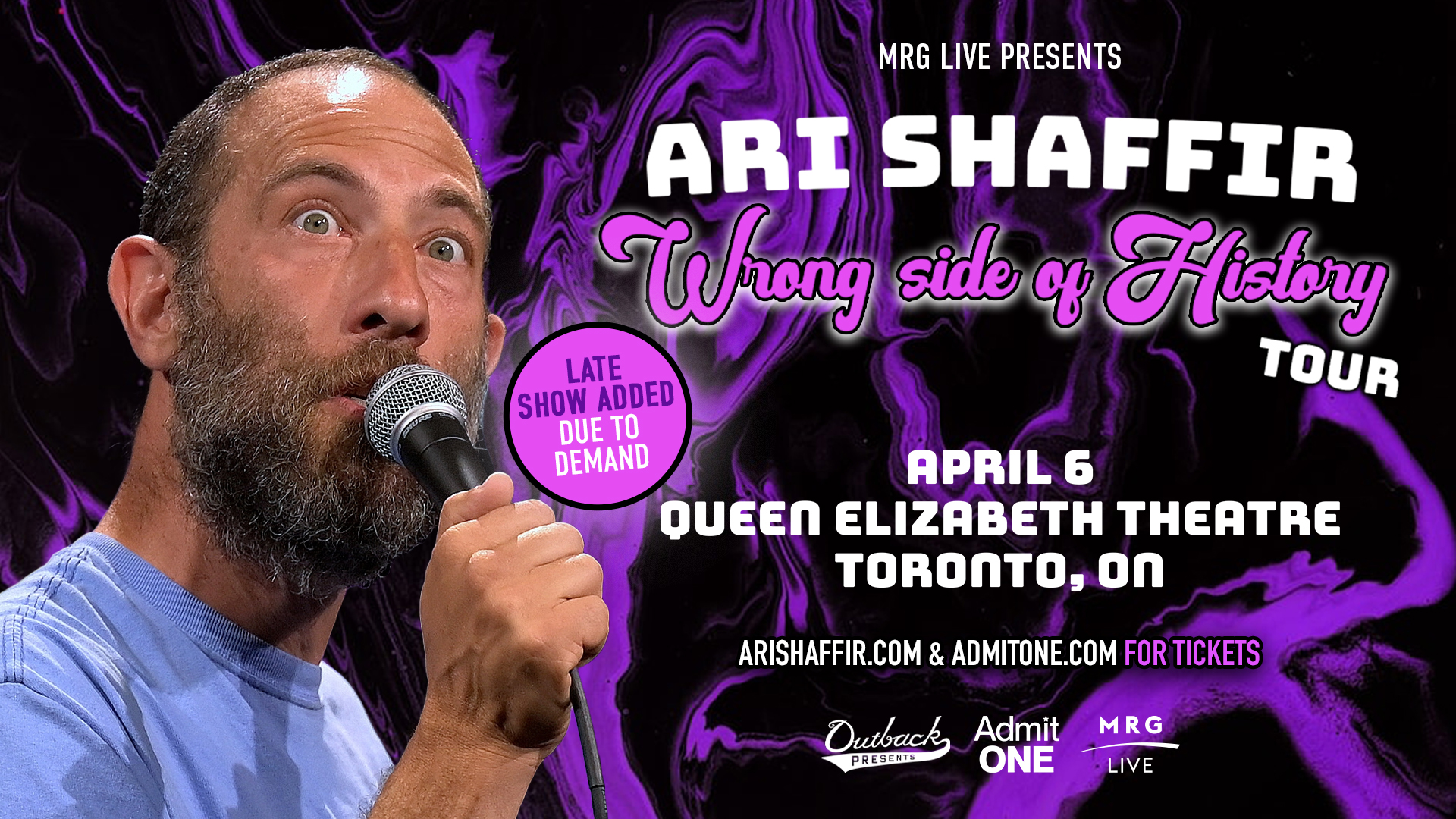 Ari Shaffir @ Queen Elizabeth Theatre | 102.1 the Edge